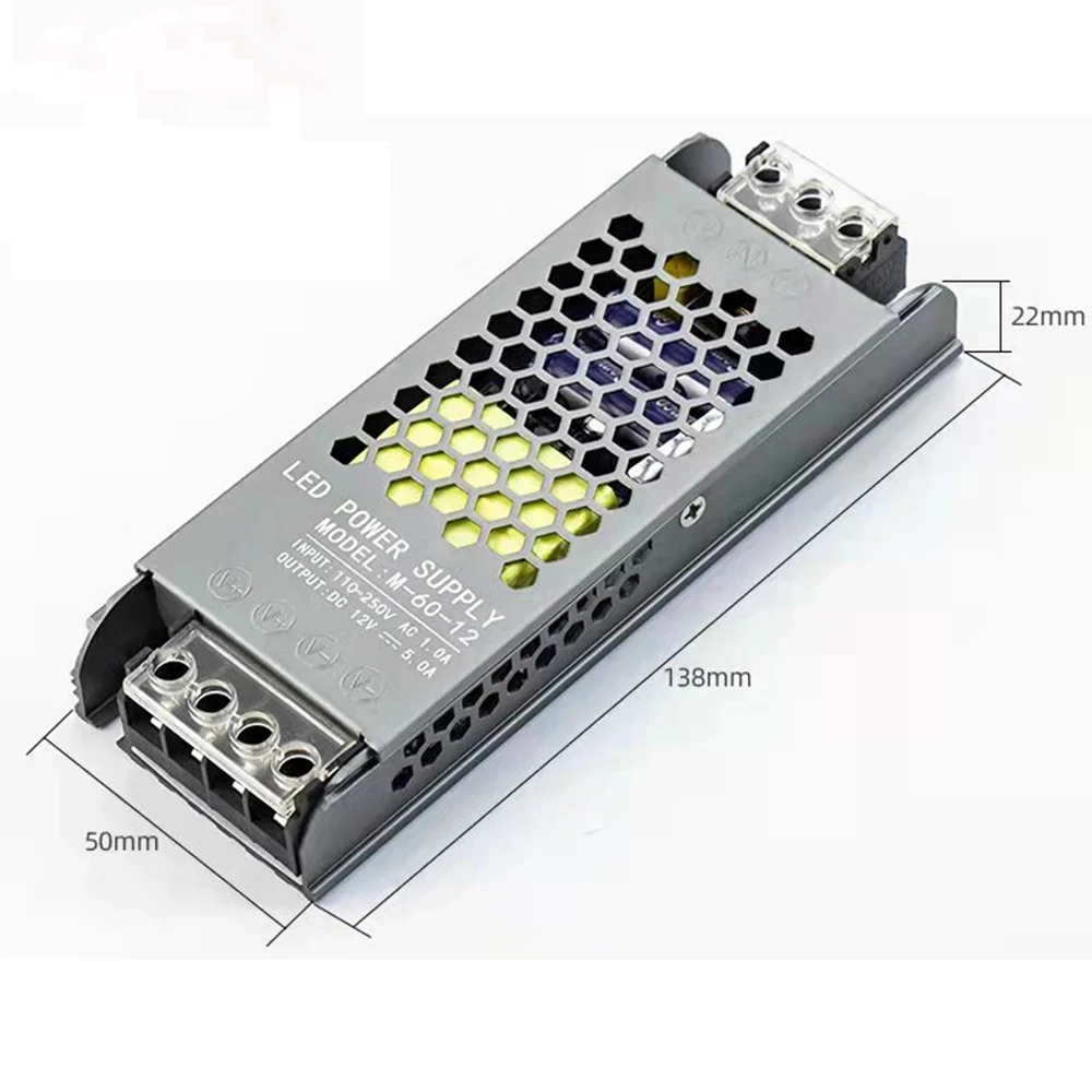 BLOC ALIMENTATION 12V 5A 60W | ssc.tn